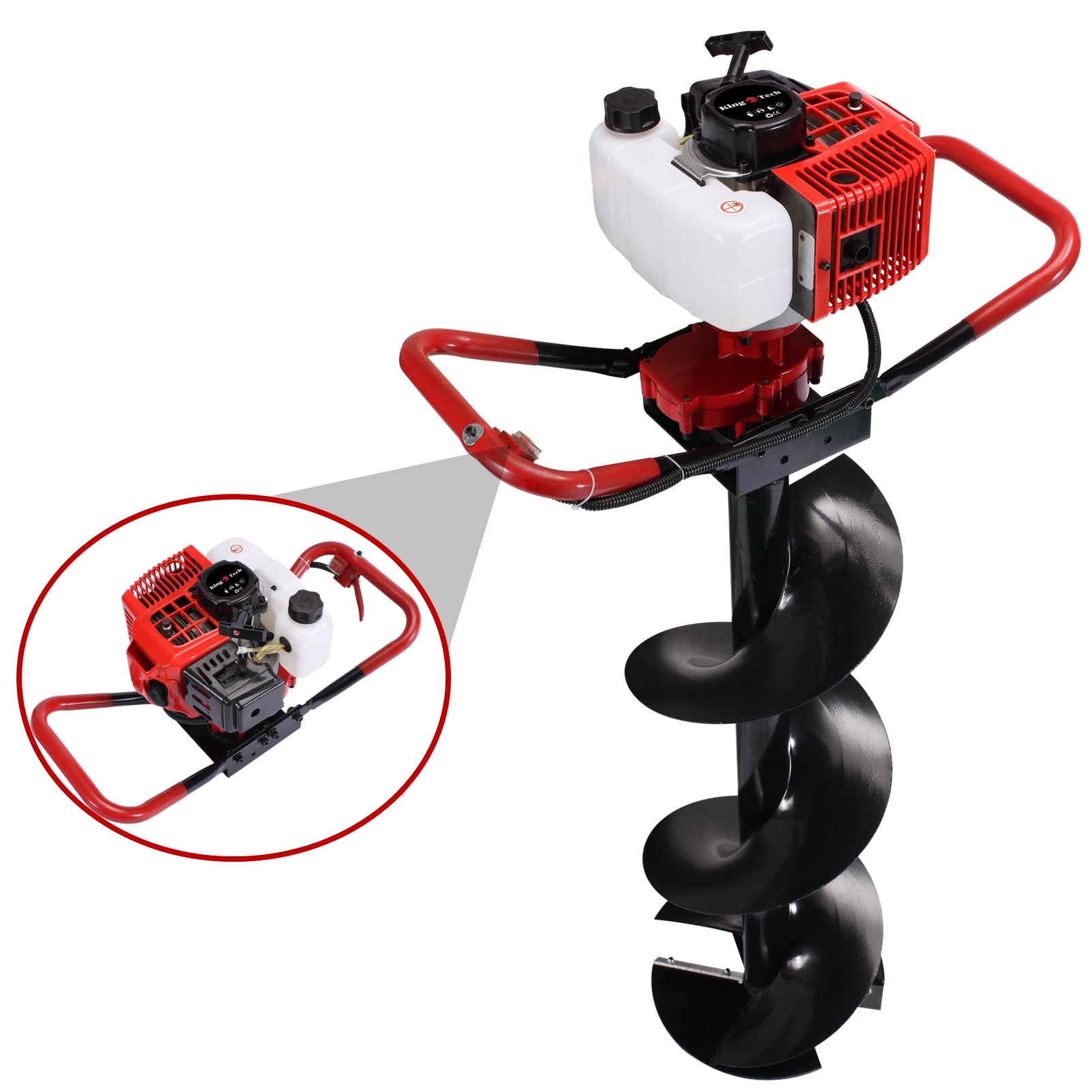 72CC Post Hole Digger Earth Auger Kingtech