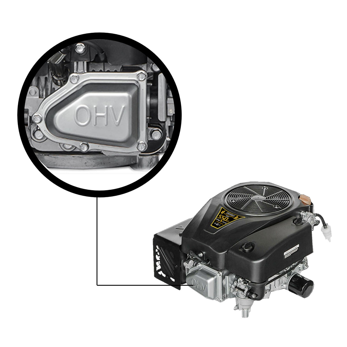 18HP Vertical Shaft Engine 4-Stroke Petrol Motor 550cc | KingTech